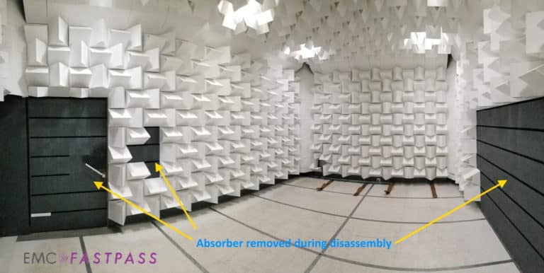 Used Large Pre-Compliance Semi-Anechoic Chamber - EMC Chambers & Test ...